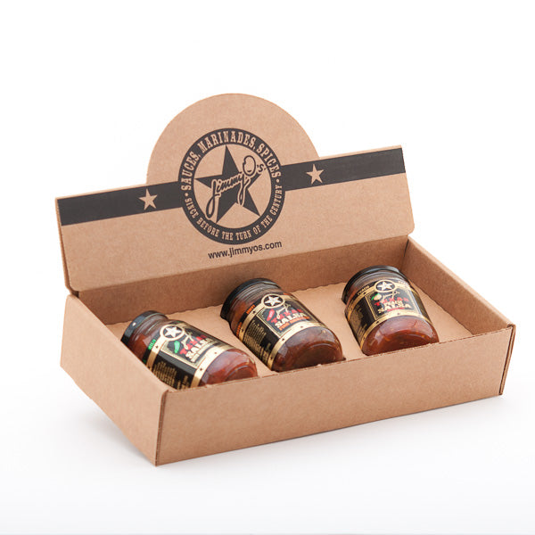 Jimmy O's Texas Salsa Gift Box, any three salsas. – Jimmy O's Texas ...